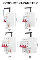China Glomarket Wifi Circuit Breaker Smart Switch Tuya Smart 1p 2p 3p 4p Smart Home System Electric Circuit 4P MCB Smart Breaker for sale