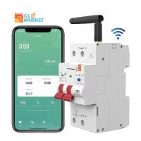 China Glomarket Wifi Circuit Breaker Smart Switch Tuya Smart 1p 2p 3p 4p Smart Home System Electric Circuit 4P MCB Smart Breaker for sale