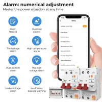 China Glomarket Wifi Circuit Breaker Smart Switch Tuya Smart 1p 2p 3p 4p Smart Home System Electric Circuit 4P MCB Smart Breaker for sale