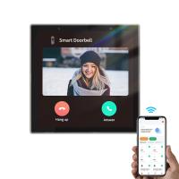 China Glomarket Tuya Smart 4-Inch Multi-Functional Touch Screen Control Panel Alexa Voice Zigbee Central Control for sale