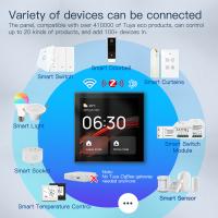 China Glomarket Tuya Smart 4-Inch Multi-Functional Touch Screen Control Panel Alexa Voice Zigbee Central Control for sale