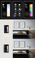 China Glomarket Tuya 5 Inch Wifi Zigbee Gateway Smart Home Control Panel Multi-function Music Wall Touch Screen Tuya Center for sale