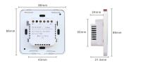 China ABS Glass Touch Dimmer Tuya Smart Switch Smart Life APP Control for sale