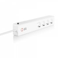 China Eu 4 Outlet Smart Usb Power Strip 2kw 16A Smartlife Power Strip for sale