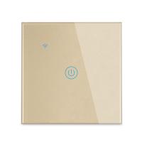 China 86x86mm 3 Gang Touch Dimmer Switch Alexa Glass Smart Switch Three Gang for sale
