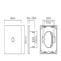 China Security Smart Home 1200W Tuya Smart Switch 2.4G Tuya Ceiling Fan Control for sale