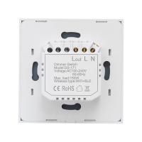 China Glass Touch Screen Dimmer Tuya Smart Switch 150W 2.4GHz WIFI for sale