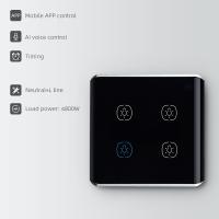 China Wifi Light Switch Smart Wall 2 Gang 800W Smart Light Switches Google Home for sale