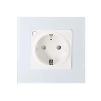 China Modern Style Tuya Smart App Remote Control Timer Wall Socket Popular Uk Standard Smart Socket for sale