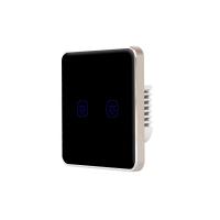 China WiFi 240V 2 Gang Tuya Smart Switch With Google Alexa Voice Control for sale