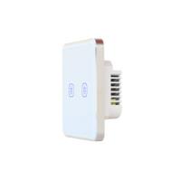 China WiFi 240V 2 Gang Tuya Smart Switch With Google Alexa Voice Control for sale