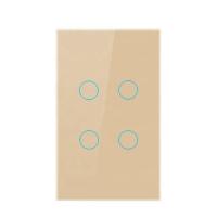 China 2.4GHz Tuya 4 Gang Smart Light Switch EU 3 Gang Wifi Light Switch for sale