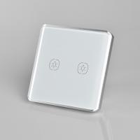China Curved Panel Tuya Smart Switch Wireless Light Switch With Google Assistant Built In for sale