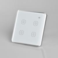 China Curved Panel Tuya Smart Switch Wireless Light Switch With Google Assistant Built In for sale