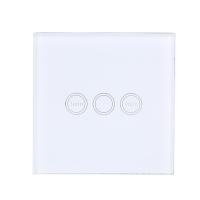 China Smart Home Uk Standard Timer Touch Smart Wall Switch Time Control Lamp Light Switch for sale