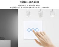 China Smart Home Uk Standard Timer Touch Smart Wall Switch Time Control Lamp Light Switch for sale