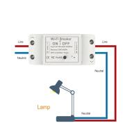 China 300W 2.4GHz WIFI Circuit Breaker Tuya Smart Switch Adjustable Light for sale