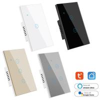 China Glomarket 600W Tuya Smart Switch 3 Gang Smart Light Switch Dimmer for sale