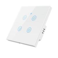 China White 10A Wifi Wall Touch Switch 1 Gang Smart Light Switch With Remote Control for sale