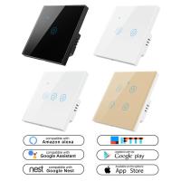 China CE 2.4GHz Triple Smart Light Switch 3 Gang 100000 Times Mechanical Life for sale