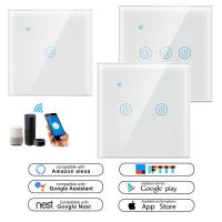 China CE 2.4GHz Triple Smart Light Switch 3 Gang 100000 Times Mechanical Life for sale