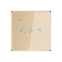 China 3 Gang EU UK Standard Tuya Smart Switch Light Electric Switch WiFi Smart Home Voice Control for sale