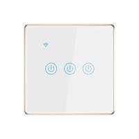 China 3 Gang EU UK Standard Tuya Smart Switch Light Electric Switch WiFi Smart Home Voice Control for sale