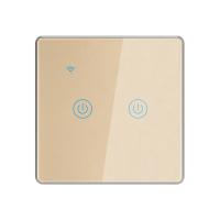 China 2 Gang EU UK Standard New Product Single Fire Zero Fire General Relay Wall Switch Smart Touch Switch for sale