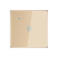 China OEM New Product EU UK Standard Wifi Touch Aluminum Frame Smart Wifi Home Tuya Smart Switch for sale