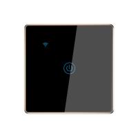 China OEM New Product EU UK Standard Wifi Touch Aluminum Frame Smart Wifi Home Tuya Smart Switch for sale