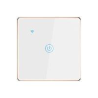 China OEM New Product EU UK Standard Wifi Touch Aluminum Frame Smart Wifi Home Tuya Smart Switch for sale