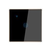 China OEM New Product EU UK Standard Wifi Touch Aluminum Frame Smart Wifi Home Tuya Smart Switch for sale