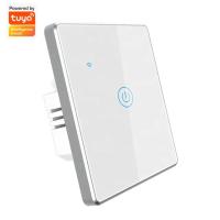China Factory Outlet Tuya Smart WIFI Wall Switch Remote Control  1 Gang Light Switch App&Voice Control Supported for sale