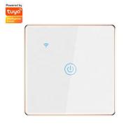 China Factory Outlet Tuya Smart WIFI Wall Switch Remote Control  1 Gang Light Switch App&Voice Control Supported for sale
