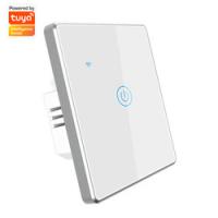 China Factory Outlet Tuya Smart WIFI Wall Switch Remote Control  1 Gang Light Switch App&Voice Control Supported for sale