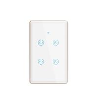 China 802.11B/G/N Tuya Wifi Dimmer Metal Frame Tuya Smart Dimmer Switch WIFI BLE for sale