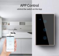 China 802.11B/G/N Tuya Wifi Dimmer Metal Frame Tuya Smart Dimmer Switch WIFI BLE for sale