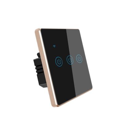 China Metal Border Tuya Smart Switch BLE 2.4G Alexa Controlled Light Switch for sale