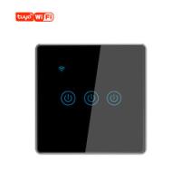 China Metal Border Tuya Smart Switch BLE 2.4G Alexa Controlled Light Switch for sale
