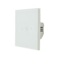 China Tempered Touch Tuya Smart Switch 240V 10A Wifi Fan Speed Controller for sale