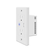 China FCC ROHS Smart Plug Socket AU UK Wifi Usb Outlet Two AC Sockets for sale