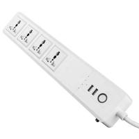 China AU EU 2000W Smart Power Strip With Energy Monitoring 4 Sockets for sale