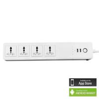 China AU EU 2000W Smart Power Strip With Energy Monitoring 4 Sockets for sale