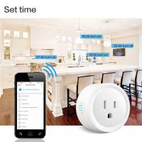 China White 3500W Wifi Controlled Power Outlet 220V Smart Plug Socket for sale