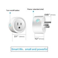 China White 3500W Wifi Controlled Power Outlet 220V Smart Plug Socket for sale