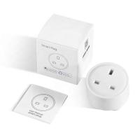 China 10A AC100V Smart Plug Socket UK Tuya Power Plug Alexa And Google Assistant for sale