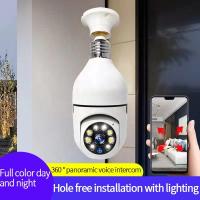 China Glomarket Smart Indoor Auto Tracking Full HD Light Bulb Camera Ip Smart Wireless Indoor Camera With Light for sale
