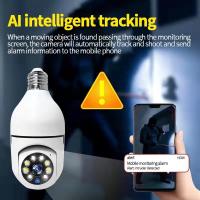 China Glomarket Smart Indoor Auto Tracking Full HD Light Bulb Camera Ip Smart Wireless Indoor Camera With Light for sale