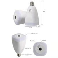 China Tuya Smart Indoor Lamp Camera 1080P HD Lamp Holder Home Security Wireless Spotlight Camera for sale
