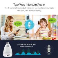 China Tuya Smart Indoor Lamp Camera 1080P HD Lamp Holder Home Security Wireless Spotlight Camera for sale